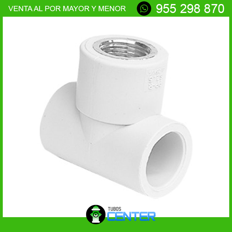 Tee PPR fusión Hi 25x1/2"x25 - Por mayor y menor