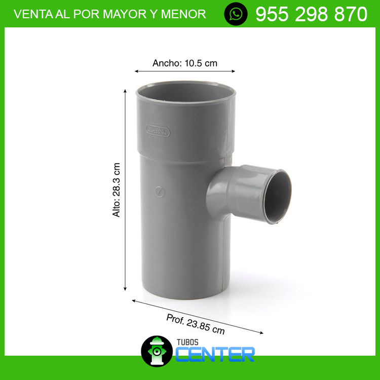 Tee sanitaria 4 a 2 liviano - Desague - Por mayor y menor